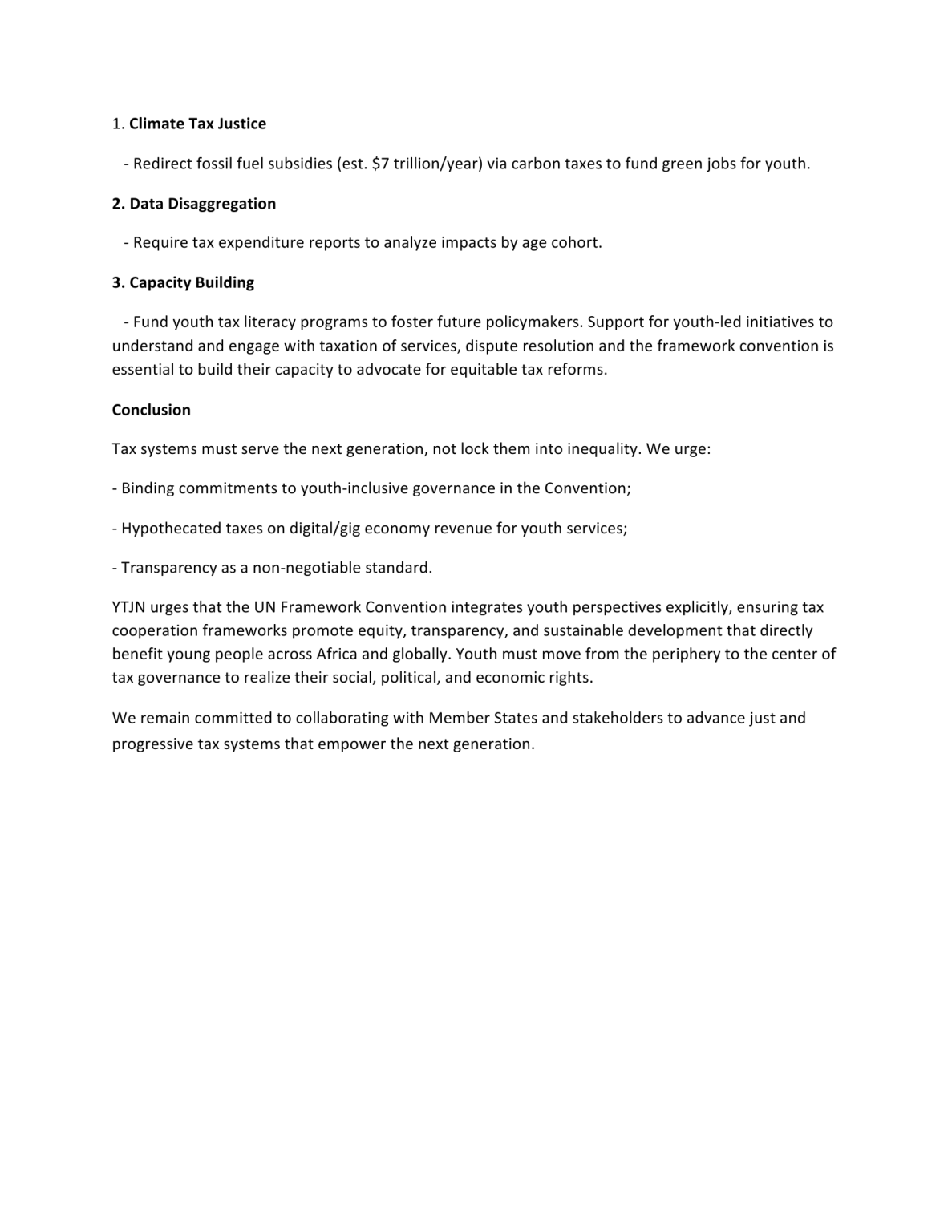 YTJN Input Into The UN Tax Convention Negotiations - Youth for Tax ...